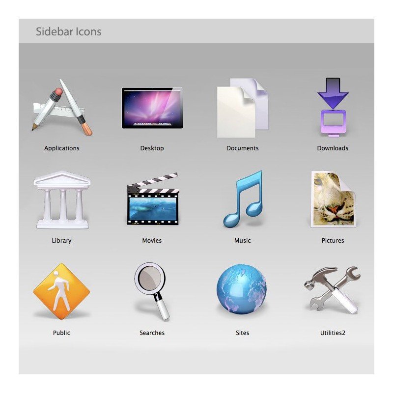 white mac icons