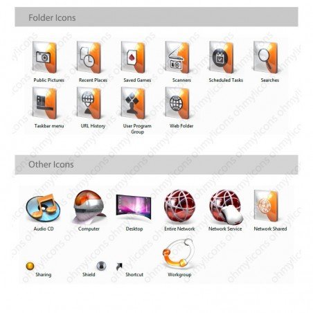 Futuristic 3D icons for Windows
