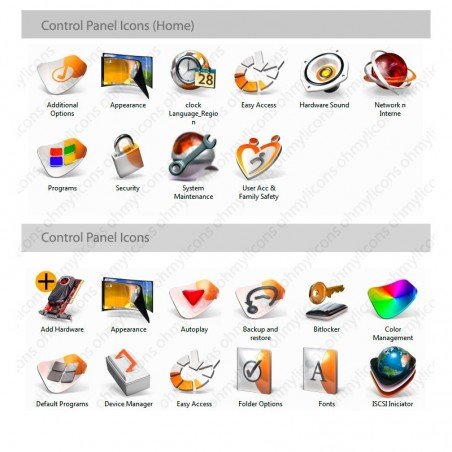 Futuristic 3D icons for Windows