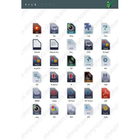 Blue icon theme for Windows 10.